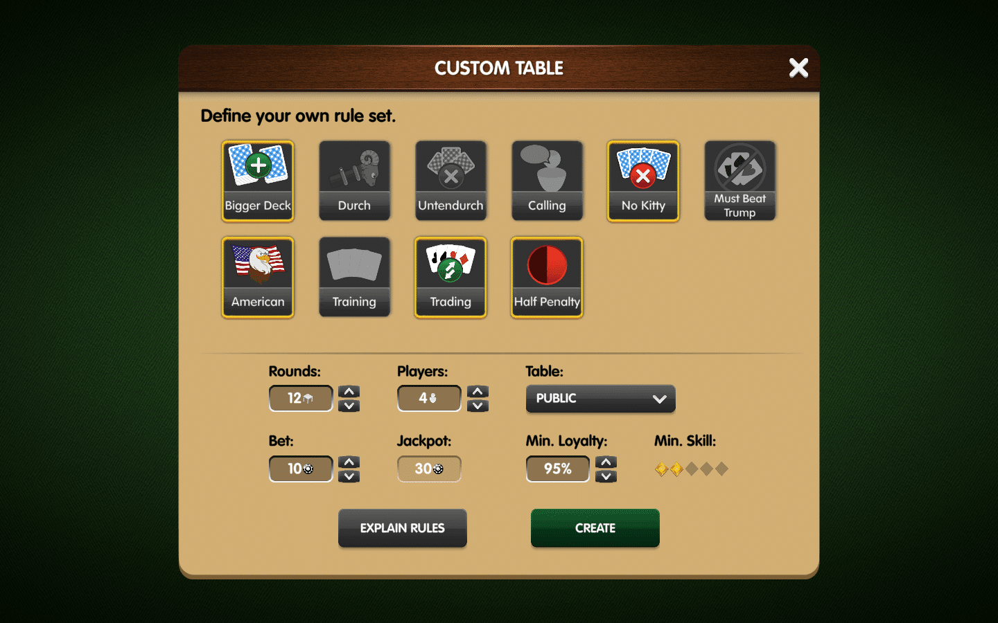 Pinochle: Extending Custom Rules - Palace Of Cards Pinochle: Extending Custom Rules - Palace Of Cards